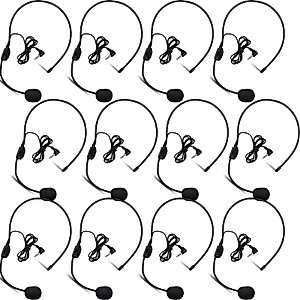 Copkim Wired Microphone with 3.5mm Jack, Comfortable Design, Ideal for Cosplay, Singing, and Speaking