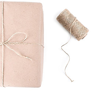 300 ft Heavy Duty Natural Color Twine Jute String for Industrial Packing Material, Arts & Crafts, Gift Wrapping, Garden Planting, School Project Supplies