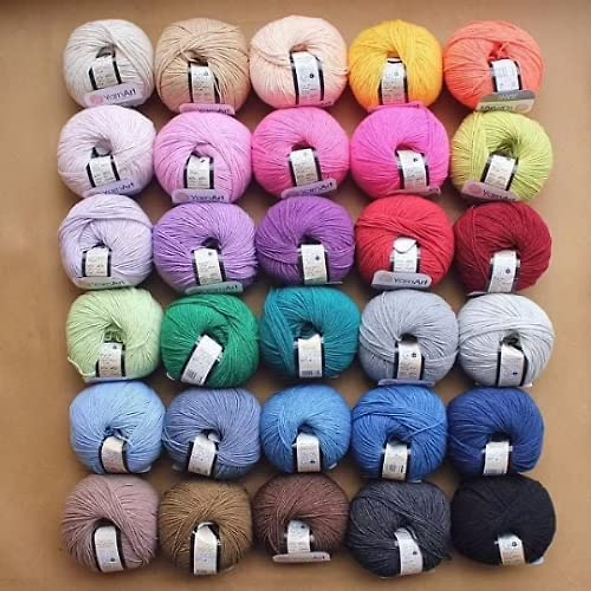 Yarn ArtYarnart Jeans Yarn, Amigurumi Cotton Yarn, Cotton Yarn Crocheting, Knitting Yarn, amigurumi Cotton Yarn, Turkish Yarn, 55% Cotton – 45% PAC (Poliacrylic) Color (47)