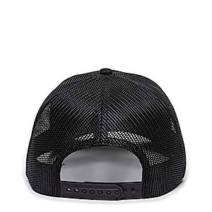 L.A. (Charger Colors) Upside Down Premium Snapback Hat (Black/Black)