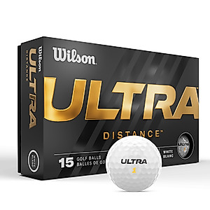 Wilson 23' Ultra Distance Golf Balls - 15 Pack, White