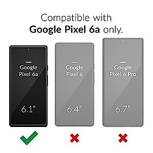 Crave Clear Guard for Pixel 6a Case, Shockproof Clear Case for Google Pixel 6a