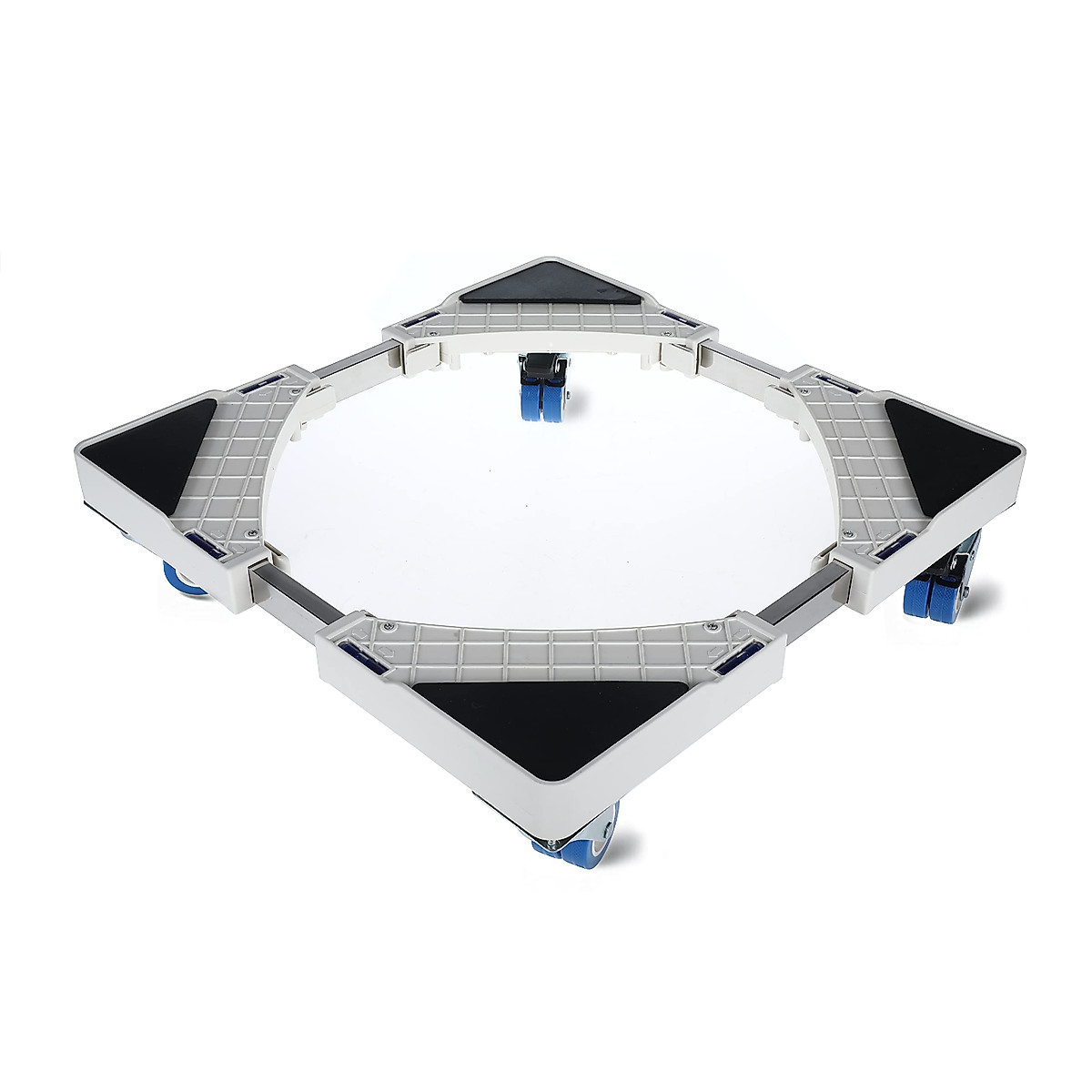 skyehomo Multi Functional Movable Stand, Size Adjustable Base, Telescopic Furniture Dolly Roller with 4 Locking Rubber Wheel Caster for Washing Machine, Refrigerator and Dryer