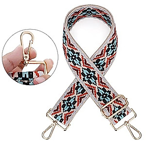 HKCLUF Wide Purse Strap Women Guitar Strap Purse For Women Adjustable Replacement Straps for Handbags Crossbody Shoulder Bucket Bag Replacement Belt