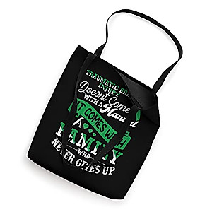 Traumatic Brain Injury Awareness Family Support Tote Bag
