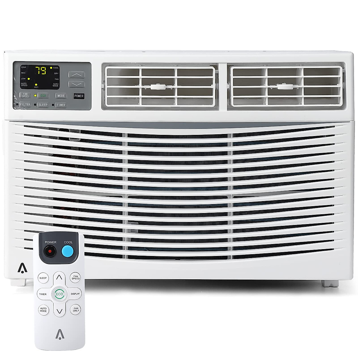 Acekool 8000 BTU Smart Window Air Conditioner & 6000 BTU Smart Air Conditioner Window Unit, 110-115V Window AC Unit with Remote/App Control and Dehumidify Function, Cools 250 Sq.ft