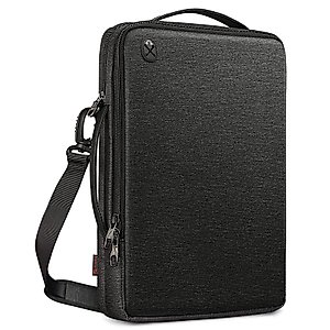 FINPAC Laptop Shoulder Bag for 14-inch MacBook Pro M4/M3/M2/M1 Pro/Max A2779 A2442 2024-2021, 13’’ MacBook Air/Pro, Carrying Case for MacBook Air 15, Surface Laptop, HP, Dell, Acer Chromebook, Black