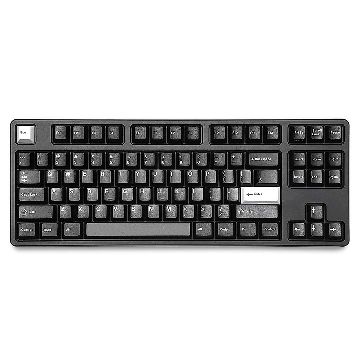 DROP GMK White-On-Black Custom Mechanical Keyboard Keycap Set - 146-keys, Doubleshot ABS Bow, Cherry Profile, for 60%, TKL, 1800 Layouts, etc.,