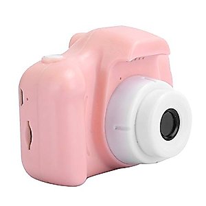 Evonecy Mini Camera, Simple Operation One-Click Focusing Cute Digital Photography Camera Video Intelligence for Taking Photos(Pink-Pure Edition)