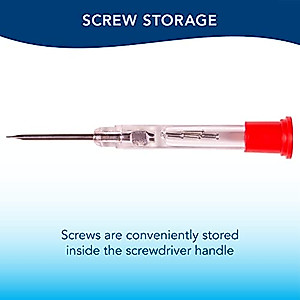 Apex Glasses Repair Kit - Eyeglass Repair Kit with Small Screwdriver ,Eyeglass Screws, Magnifying Glass, Screw Guide, & Storage Pouch - Universal Eyeglass Repair Kit for Reading Glasses, & Sunglasses