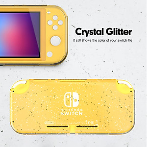 Switch lite Protective Case, Switch lite Clear Glitter Case, Shiny Sparkly Switch Lite TPU Cover - 1 Pack