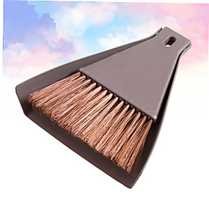 KOMBIUDA 2 Set Mini Brush Dust Sweeper Mini Broom Dustpan Sweeper Broom Desktop Broom Mini Cleaning Broom Mini Table Broom Computer Brush Desktop Cleaning Tools Desktop Sweep Broom Beige
