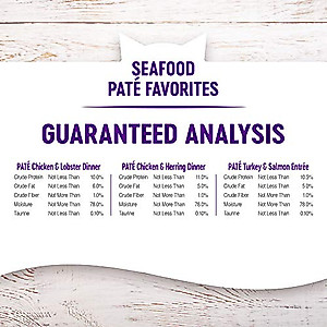 Wellness Complete Health Seafood Pate Favorites Variety Pack, 3 Ounces (Pack of 24)