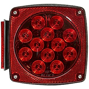 Grote 51992 Red Submersible LED Trailer Lighting Kit (Replacement LH Stop Tail Turn)