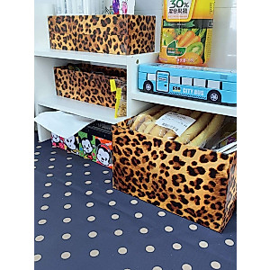 Taogift Self Adhesive Vinyl Leopard Print Contact Paper Shelf Liner for Dresser Drawer Cabinets Table Furniture Walls Crafts Decal Removable 17.7x117 Inches