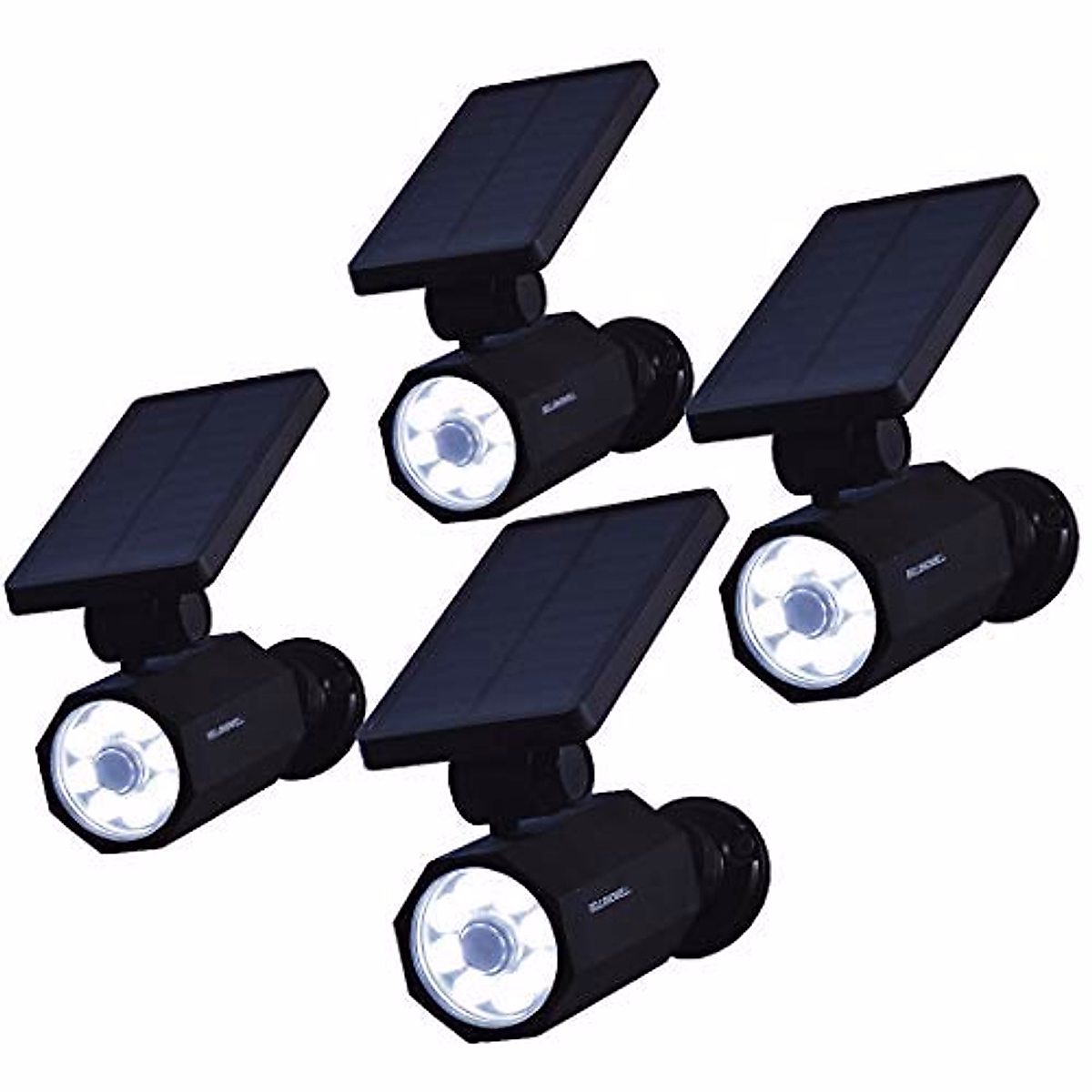 Bell+Howell Bionic Spotlight Deluxe LED Solar Lights, Outdoor with Motion Sensor 50% Brighter, 8 LED Bulbs Waterproof Landscape for Patio Yard Garden Outdoor Lighting As Seen On TV - Set of 4