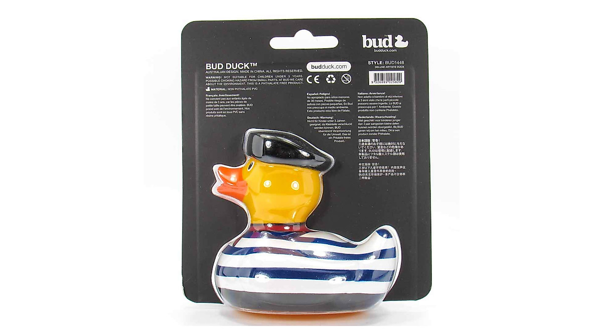 Artiste Rubber Duck - Unique Surreal Gift by Bud Ducks | Collectible