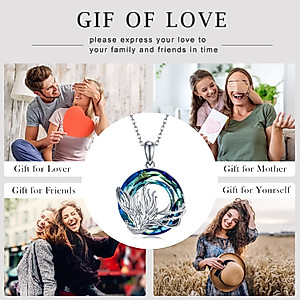 SVODEA Phoenix Pendant Necklaces for Women 925 Sterling Silver Crystal Phoenix Necklaces Phoenix Nirvana Firebird Jewelry Anniversary Birthday Gift for Women