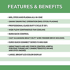 New 2022 Model Storm 215C 200 Amp MIG / 160 Amp Stick AND 40 Amp Plasma Cutter Multi Process Combo Welder 110v/220v