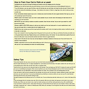 Yizhi Miaow Cat Harness and Leash for Walking Escape Proof, Adjustable Cat Vest Harness, Padded Stylish Cat Walking Jackets, Sailor Suit Navy, X-Small