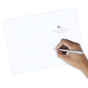 Hallmark Signature Birthday Card for Women (Disney Belle), WHITE (799RZH1058)