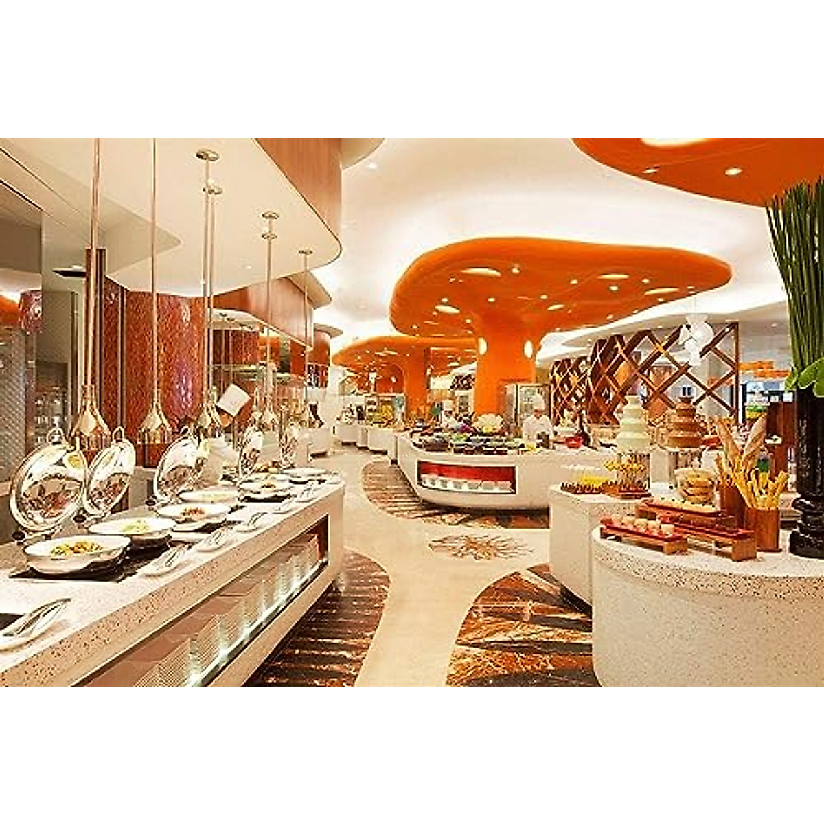 LINKANRUO Food Heat Lamp Commercial, Food Hanging Heating Insulation Lamp Buffet Insulation Lamp Potato Strips Barbecue Heating Lamp Insulation Station Lamps