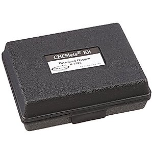 CHEMetrics K-7512 Dissolved Oxygen Kit, 1-12 ppm Range, 1 ppm MDL