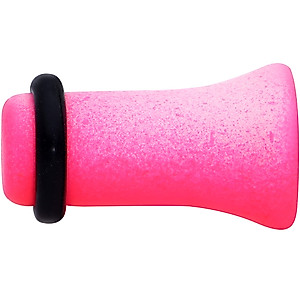 Body Candy 4 Gauge 2Pc Ear Plugs White Pink Ombre Matte Acrylic Single Flare Ear Plug Gauges Set of 2