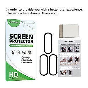 Aemus Compatible for Xiaomi Mi Band 7 Screen Protector (3 Pack) 3D Curved Soft Edge Protective Film NFC Mi Band 8 Protective Film HD anti-scratch