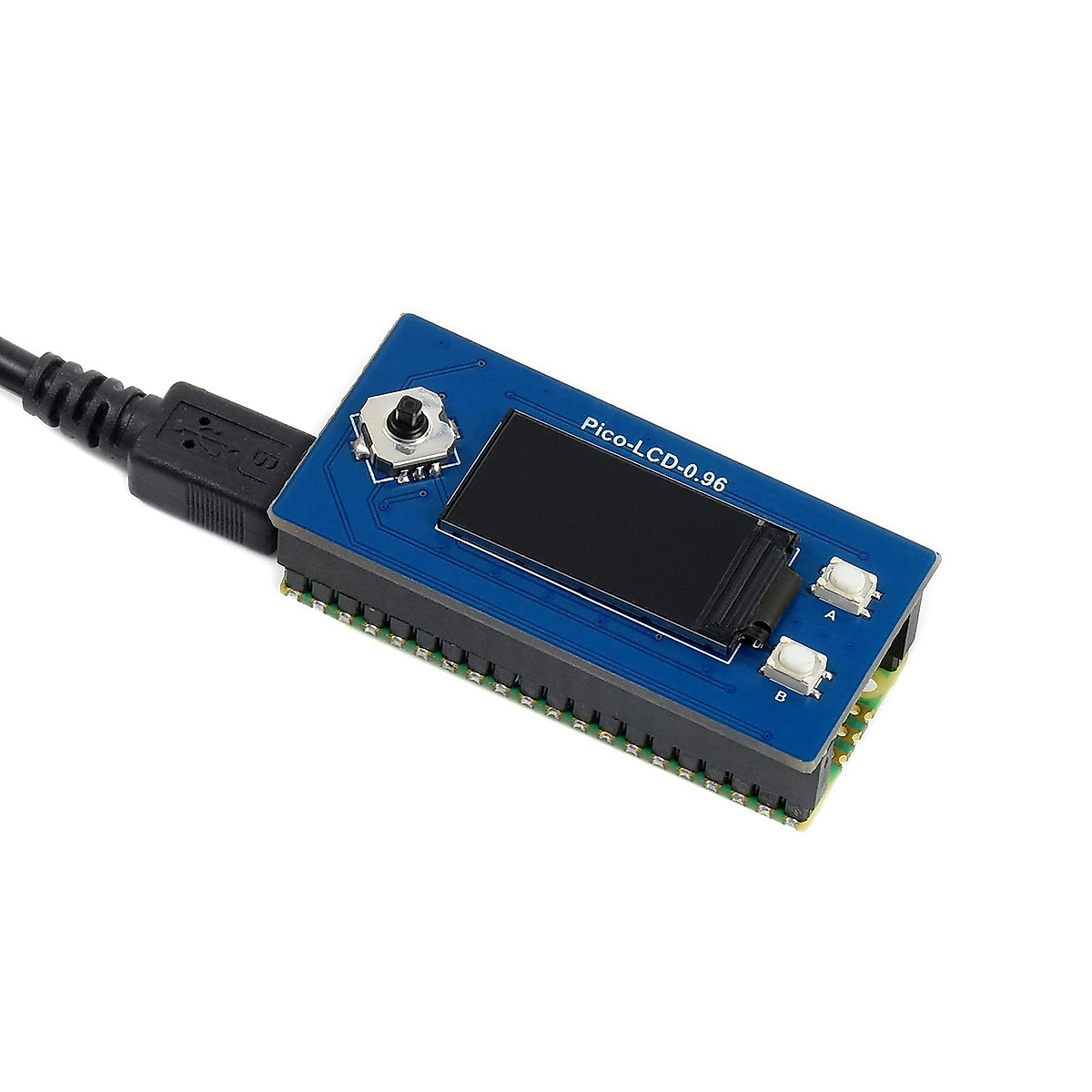 Waveshare 0.96inch LCD Display Module for Raspberry Pi Pico 65K RGB Colors 160×80 Pixels SPI Interface Embedded ST7735S Driver