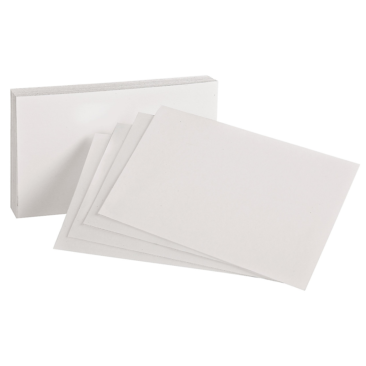 Oxford Blank Index Cards, 4" x 6", White, 100 Per Pack (40156-SP)