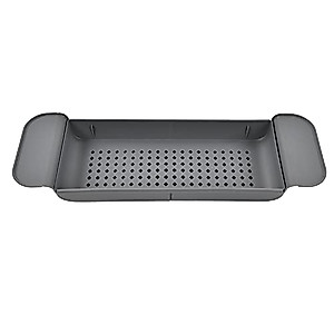 Expandable Bathtub Caddy Tray Bath Shelf Bathtub Tray Multifunction Bathtub Rack Nonslip for Candle Towel Book Wine Phone (Grey)