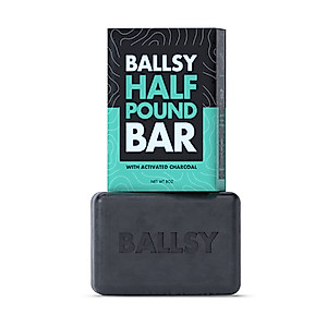 Ballsy Bar Soap Activated Charcoal, Essential Oils, and Plant Extracts .5lb