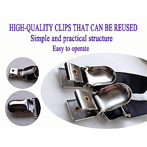 Stocking Clip Garter Adjustable Elastic Belt Two-Way Socks Lace Garter Multifunctional Fixing Clip Non-Slip 4pcs (Black)