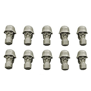 Spellcrow 28mm Sci-Fi - Guards: Space Knights Guards Heads in Gas Masks