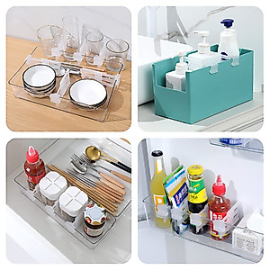 Wsrcxx Adjustable Snap-in Fridge Space Allocator Refrigerator Splitter Refrigerator Dividers Refrigerator Side Door Separator Fridge Space Allocators for Home Kitchen Supplies