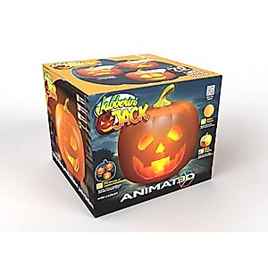 Mindscope Jabberin Jack Talking Animated Pumpkin with Built in Projector & Speaker Plug'n Play