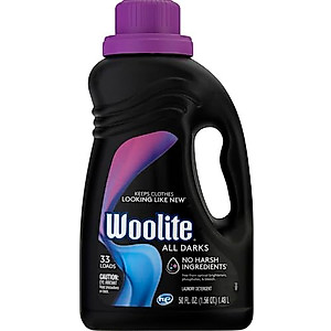 Woolite Darks Defense Liquid Laundry Detergent, Light Fresh Scent, 33 Loads, 50 Fl Oz