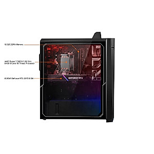 ASUS ROG Strix GA15 Gaming Desktop Tower PC,AMD Ryzen 7 5800X Processor, NVIDIA GeForce RTX 3080 10GB GDDR6X, 32GB DDR4 RAM, 2TB NVMe SSD, Keyboard and Mouse, Windows 11 Home