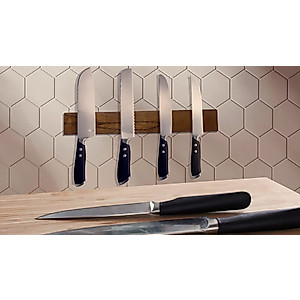 Knife Holder Wall Acacia Wood, Powerful Magnetic Knife Holder For Wall To Save Kitchen Space, This Knife Magnetic Strip Has A Great Magnetism, This Is Modern And Elegant Magnetic Knife Strip.