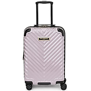 Karl Lagerfeld Paris Women's Carryon Spinner Wheels Hardside, Lilac, One Size