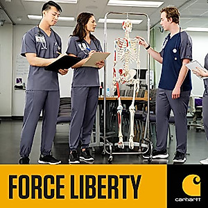 Carhartt womens Wmns Comfort Cargo Jogger Medical Scrubs Pants, Black, Medium US