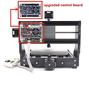 CNCTOPBAOS 1610 PRO CNC Milling Machine,with GRBL Offline Controller,3 Axis Desktop DIY Mini CNC Router Kit Engrave Carving PVC,PCB,Acrylic,Wood Cutting Engraving Machine CNC1610 Pro
