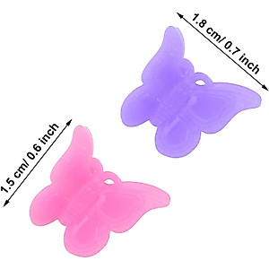 DEEINN Hair Clips, 50 Pcs Butterfly Pastel Hair Clips Mini Cute Accessories for Hair 90s Girls Women, Matte Colors