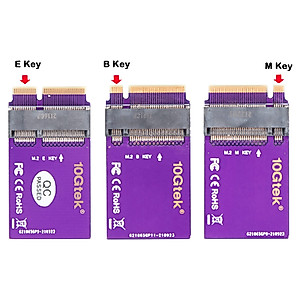 10Gtek NGFF M.2 PCIe NVMe SSD Extender, M Key