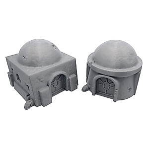 EnderToys Galactic Legion Desert Planet Huts, 3D Printed Tabletop RPG Scenery and Wargame Terrain for 28mm Miniatures