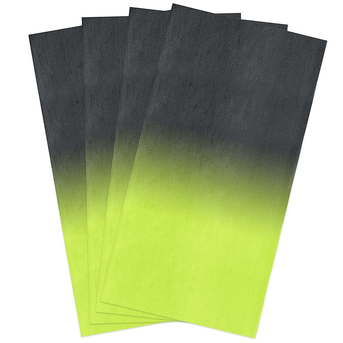 Kitchen Towels Set Gradient Color Dish Towel Darkening Gray Lime Green Dishcloths 4 Pack, 18x28 Inches Absorbent Soft Cotton Dish Cloths Bar Towels & Tea Towels