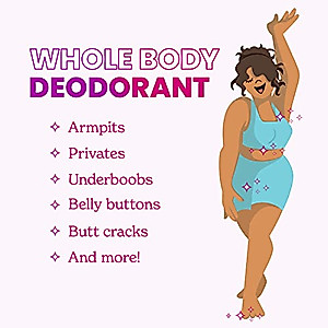 Lume Whole Body Deodorant - Smooth Solid Stick - 72 Hour Odor Control - Aluminum Free, Baking Soda Free and Skin Safe - 2.6 Ounce (Peony Rose)