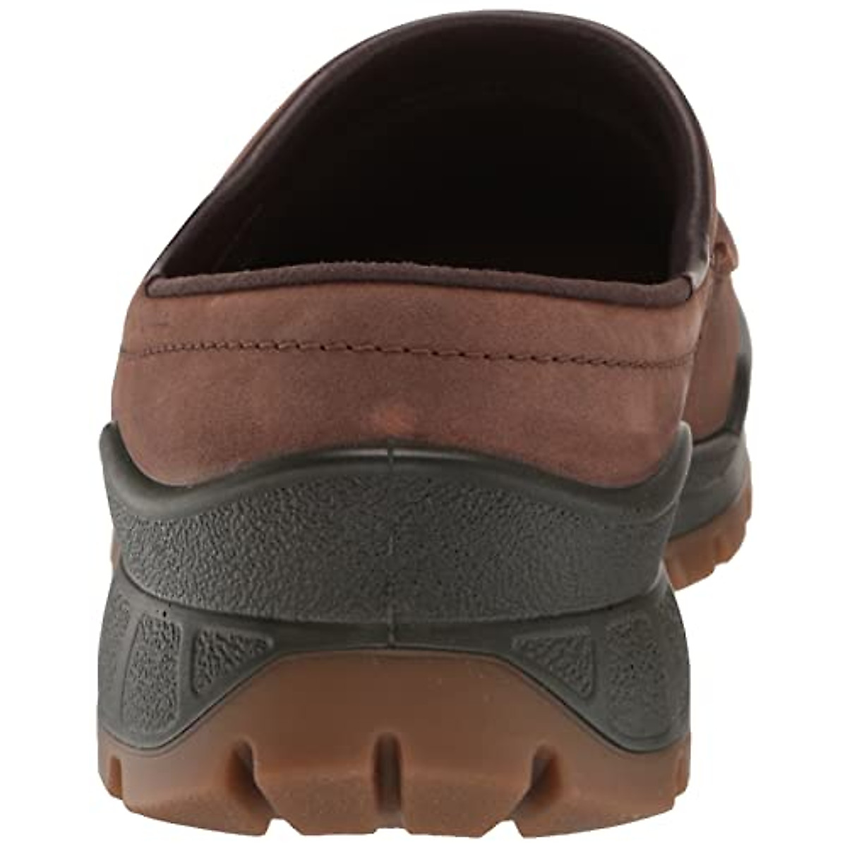 ECCO Men's Track 25 Hydromax Water Resistant Moc Toe Clog, Cocoa Brown Nubuck, 10-10.5