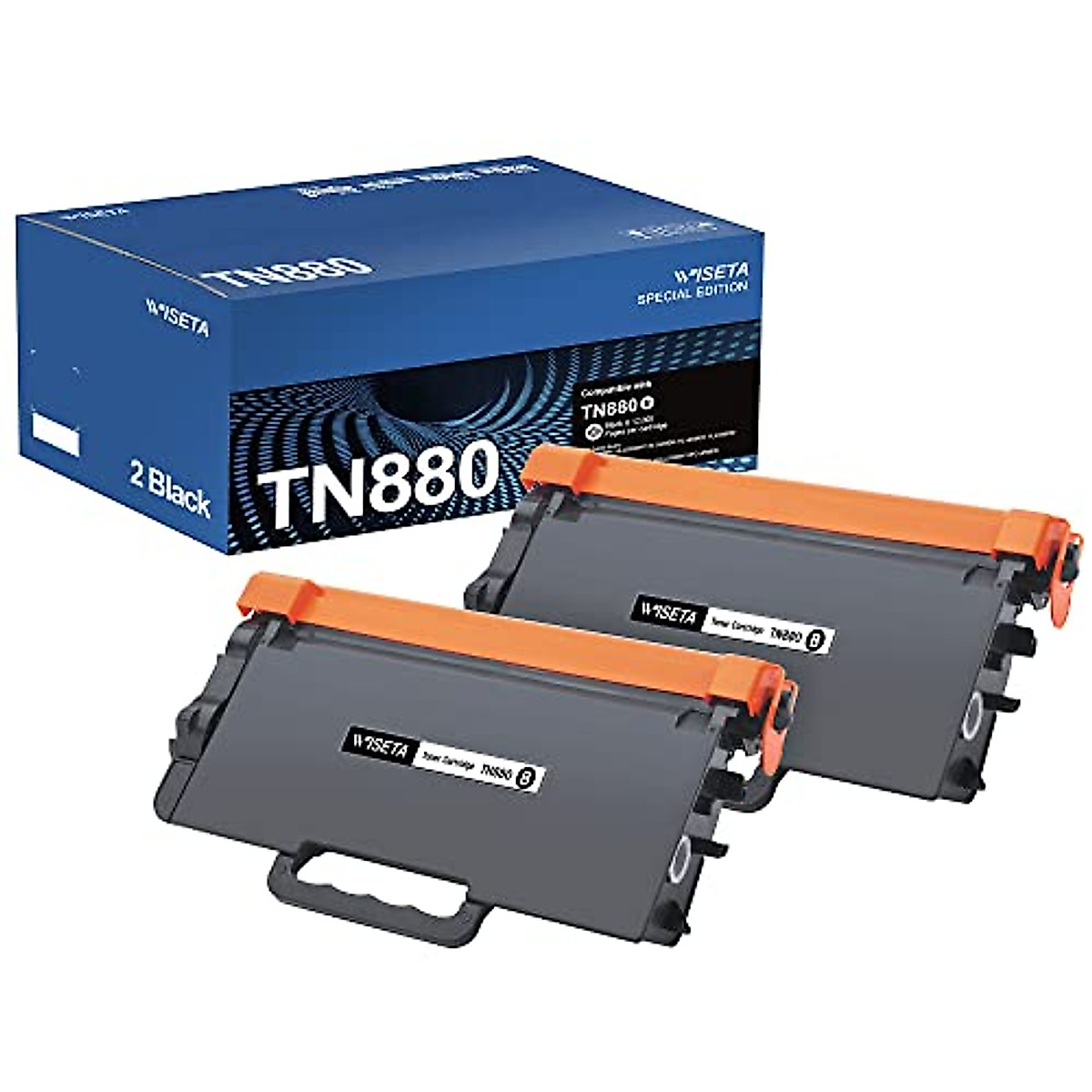 TN880 TN-880 Toner Cartridge Replacement for Brother TN880 TN 880 Toner Cartridges Compatible with HL-6200DW DCP-L5500DN L5600DN MFC-L6700DW HL-L5100DN Printer (2 TN880 TN 880 High Yield Black Toner)